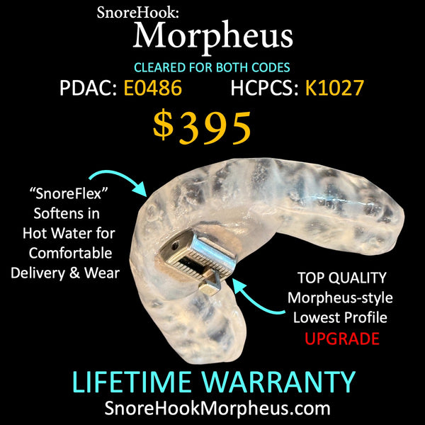 SnoreHook: Morpheus. Laboratory fabricated device ...